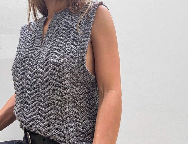 Ravelry: Elisa Vest pattern by Luciana Etche