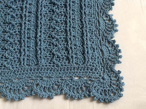 Ravelry: MayBader's Country Blue Baby Blanket