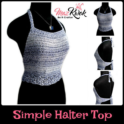 Ravelry: Simple Halter Top pattern by Maz Kwok