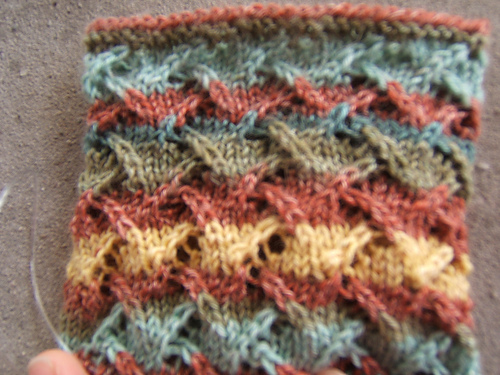 Ravelry: Crosshatch Lace Socks pattern by Eva McDonald