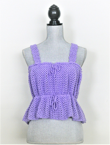 Ravelry: Easy Summer Gathered Top pattern by Meadowvale Studio