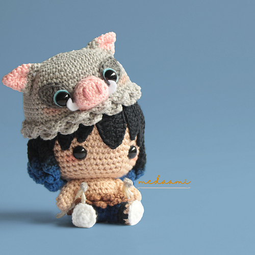 Ravelry: Inosuke Demon Slayer Amigurumi pattern by Imelda Liputri