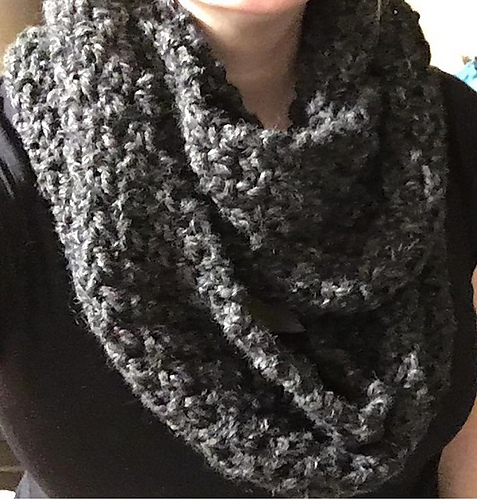 Ravelry: Jennifer Infinity Cowl pattern by Megan G Biddle