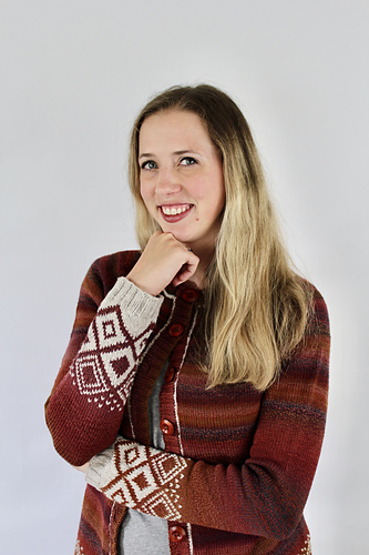 Ravelry: Falling Up Cardigan pattern by Megan Gonzalez