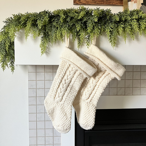 Ravelry: Cozy Cabled Stocking pattern by Ksenia Naidyon
