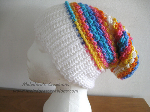 Ravelry: Moss Stitch Slouch Hat pattern by Meladoras Creations