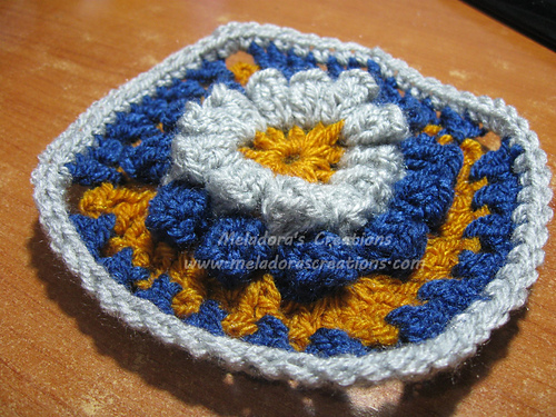 Ravelry: Popcorn Granny Square pattern by Meladoras Creations