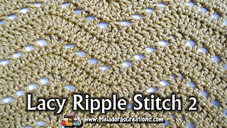 Ravelry: Lacy Ripple 2 Crochet Stitch pattern by Meladoras Creations