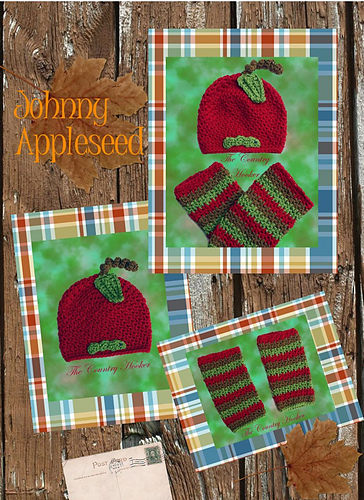 Ravelry: Johnny AppleSeed Hat, Leggies & Diaper Cover pattern by ...