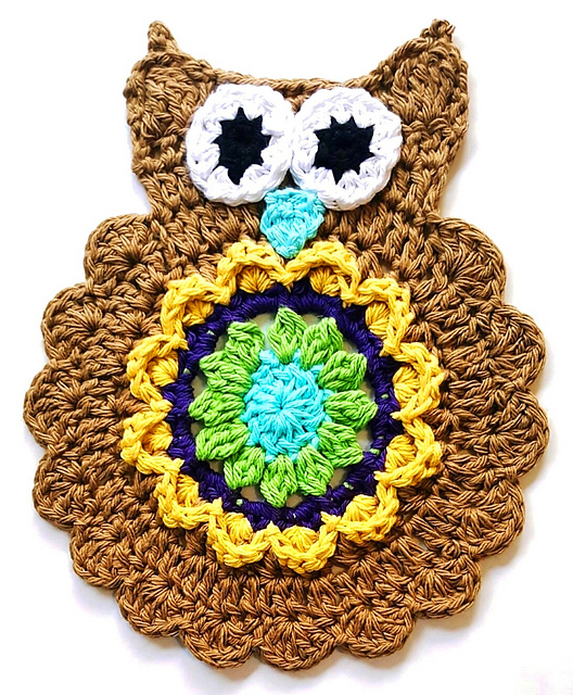 Ravelry: Kitchen Duty Hooty Dishcloth pattern by Melinda Miller