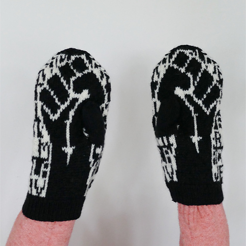 Ravelry: Black Lives Matter Mittens pattern by Melisa Rintala