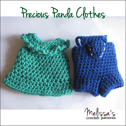 Ravelry: Precious Pandas Overalls pattern by Melissa's Crochet Patterns