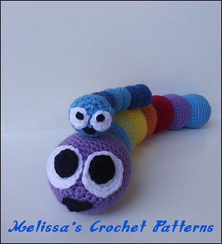 Ravelry: Mini Slither.io pattern by Melissa's Crochet Patterns