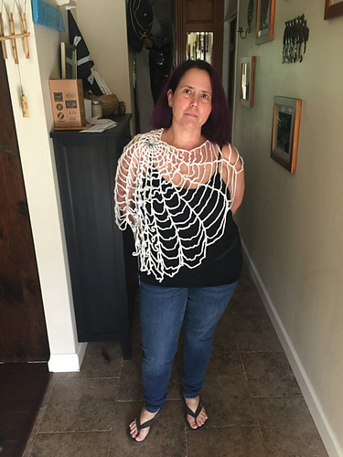 Ravelry: Spooky Spider Web Shawl pattern by Little Bit of Foolishness