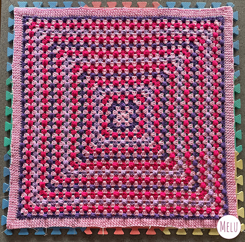 Ravelry: Bella’s Bobble Granny Square Blanket pattern by Melanie Poulter