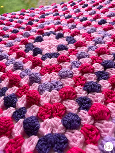 Ravelry: Bella’s Bobble Granny Square Blanket pattern by Melanie Poulter
