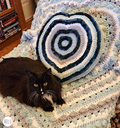 Ravelry: Heart Fluff Pillow pattern by Melanie Poulter