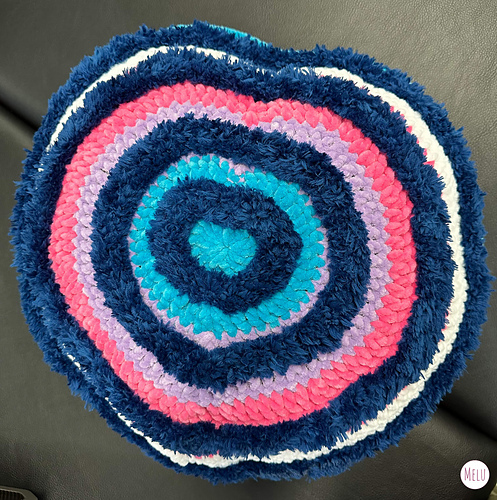 Ravelry: Heart Fluff Pillow pattern by Melanie Poulter