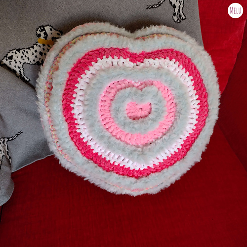 Ravelry: Heart Fluff Pillow pattern by Melanie Poulter
