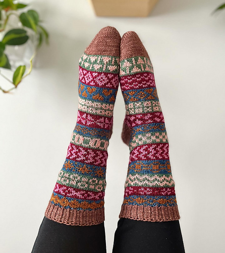 Ravelry: Fair Isle Sock MKALendar pattern by Susanna Winter