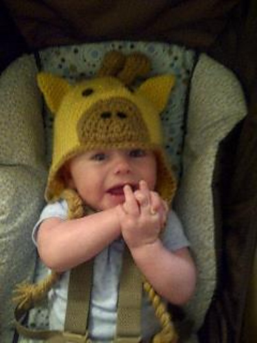 Ravelry: Giraffe Beanie with Earflaps pattern by Janet Carrillo