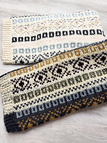 Ravelry: Fair Isle Flair Blanket pattern by MaDonna Marie