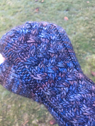 Ravelry: Cable Weave Gauntlet pattern by M. Hains Designs