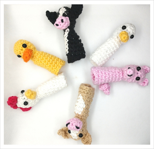 Ravelry: Barnyard finger puppets pattern by Michal Johnson
