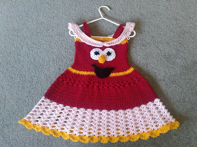 Ravelry: Princess dress with Elmo face pattern by Milina Breith
