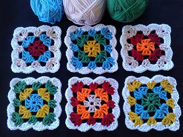 Ravelry: Shell granny square pattern by Milina Breith