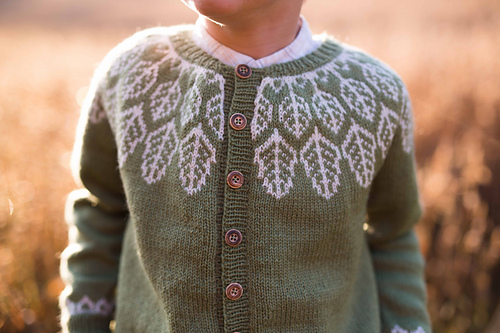 Ravelry: Many leaves jacket / Barnekofta løv pattern by Marianne J ...