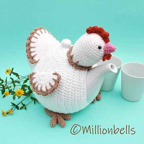 Ravelry: Chicken Tea Cosy Animal Teapot Cozy Easter Spring pattern by ...