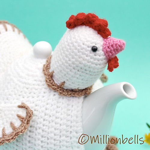 Ravelry: Chicken Tea Cosy Animal Teapot Cozy Easter Spring pattern by ...