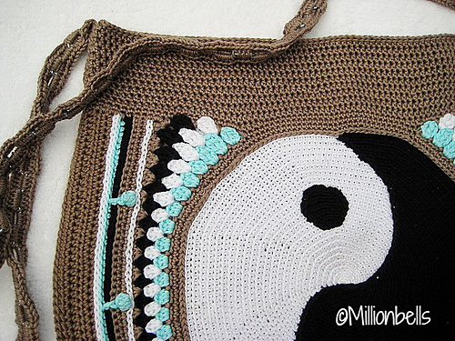 Ravelry: Yin Yang Purse Tote Bag pattern by Millionbells