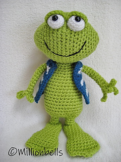 Ravelry: Frog Jimmy Amigurumi Toy Animal pattern by Millionbells