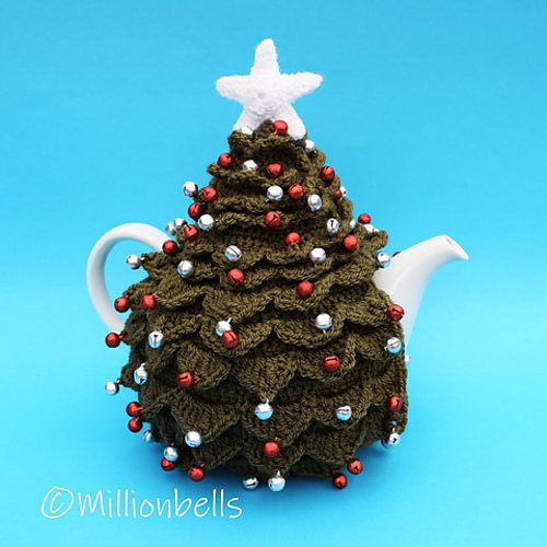 Ravelry: Christmas Tree Tea Cosy Teacosy pattern by Millionbells