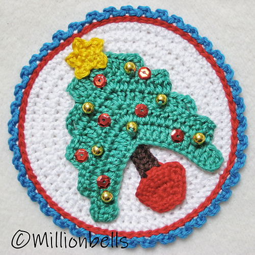 Ravelry: Christmas Tree Applique pattern by Millionbells