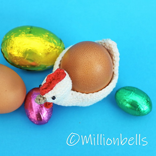Ravelry: Chicken Egg Cosy Holder Easter Spring pattern by Millionbells