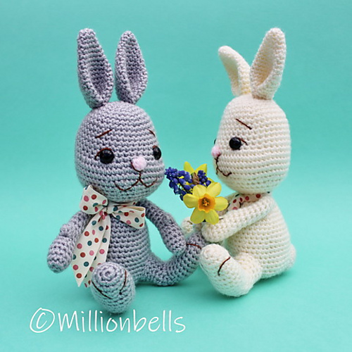 Ravelry: Amigurumi Spring Bunny pattern by Millionbells