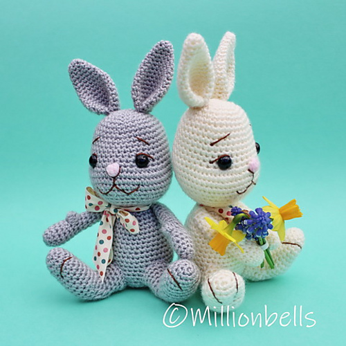 Ravelry: Amigurumi Spring Bunny pattern by Millionbells
