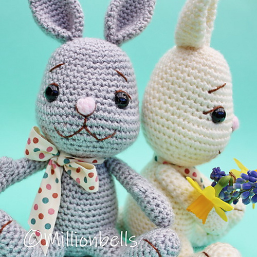 Ravelry: Amigurumi Spring Bunny pattern by Millionbells