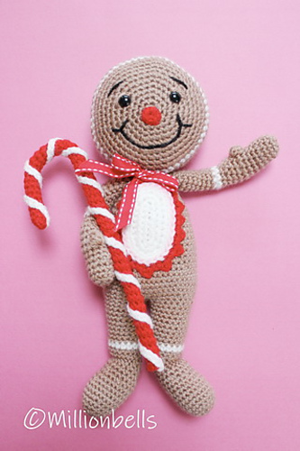 Ravelry: Gingerbread Man Amigurumi Doll Christmas pattern by Millionbells