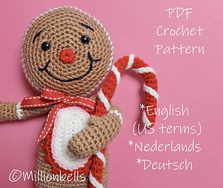 Ravelry: Gingerbread Man Amigurumi Doll Christmas pattern by Millionbells