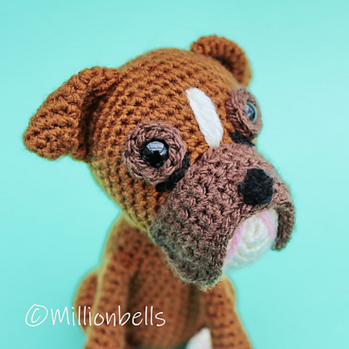 Ravelry: Boxer Amigurumi Puppy Dog pattern by Millionbells