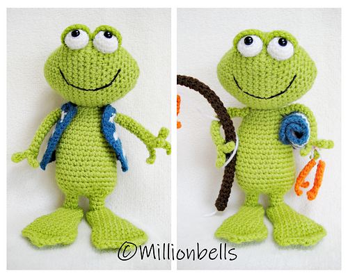 Ravelry: Frog Jimmy Amigurumi Toy Animal pattern by Millionbells