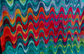 Ravelry: MimiDo's exaggerated ripple afghan