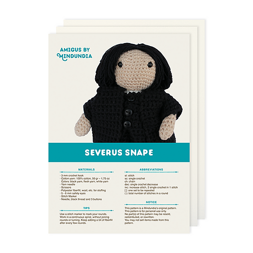 Ravelry: Severus Snape - Harry Potter pattern by Anabel Catalan