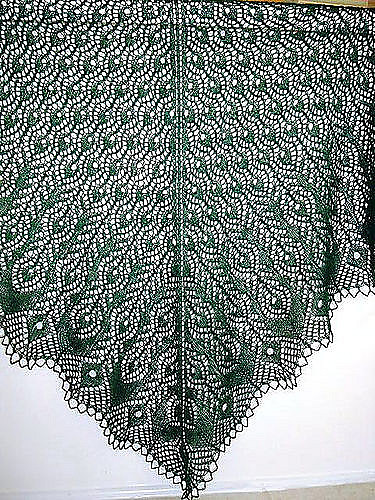 Ravelry: Peacock Feathers Shawl pattern by Dorothy Siemens