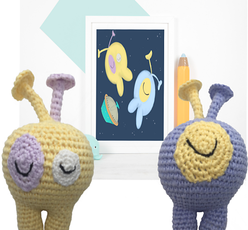 Ravelry: Peanut and Pip Aliens pattern by Perrie@ Mintilla