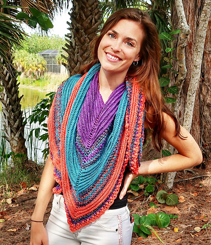 Ravelry: Novum Alas Shawl pattern by Kristina Ziese - Miramar Woods